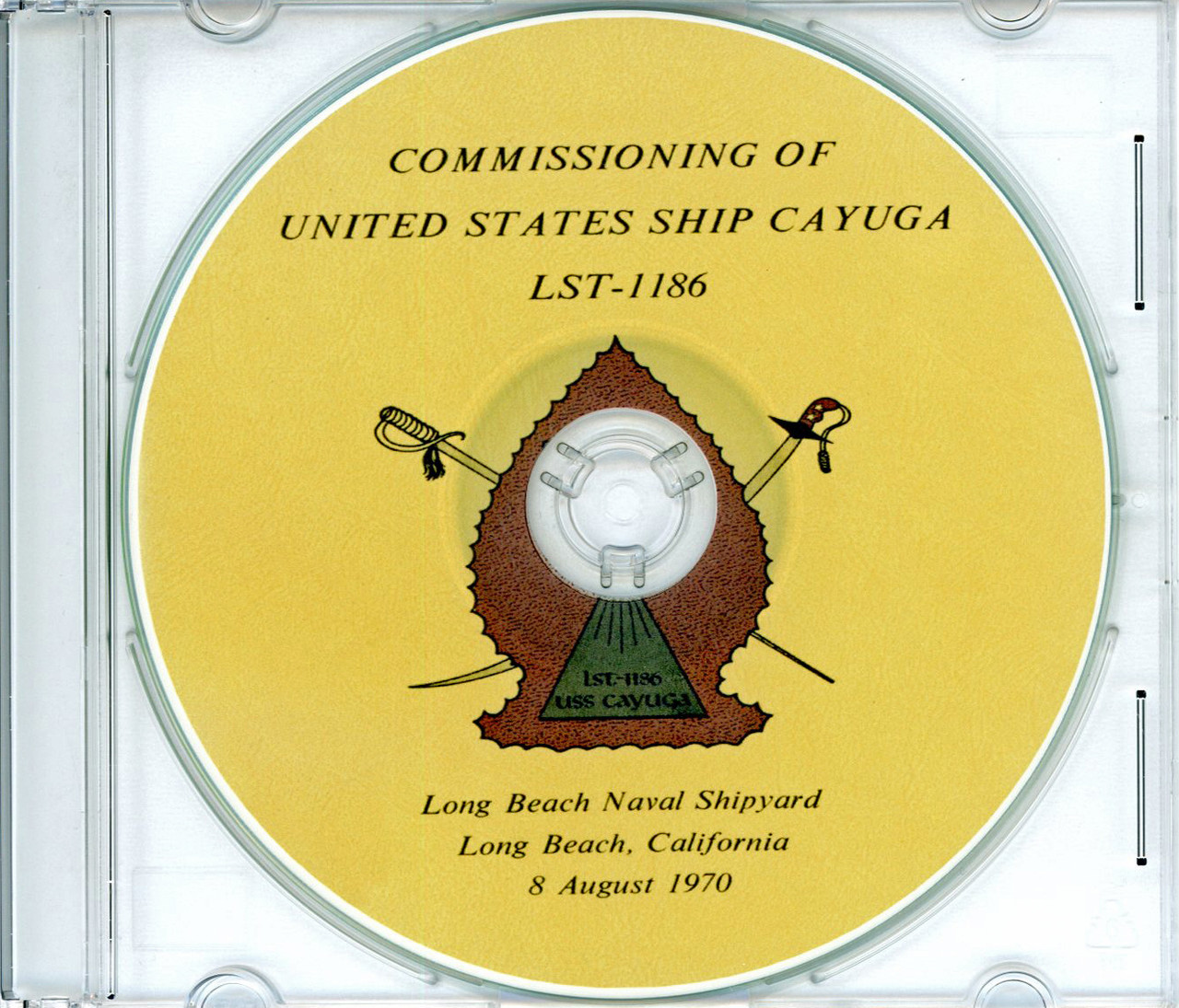 USS Cayuga LST 1186 Commissioning Program on CD 1970 Plank Owner