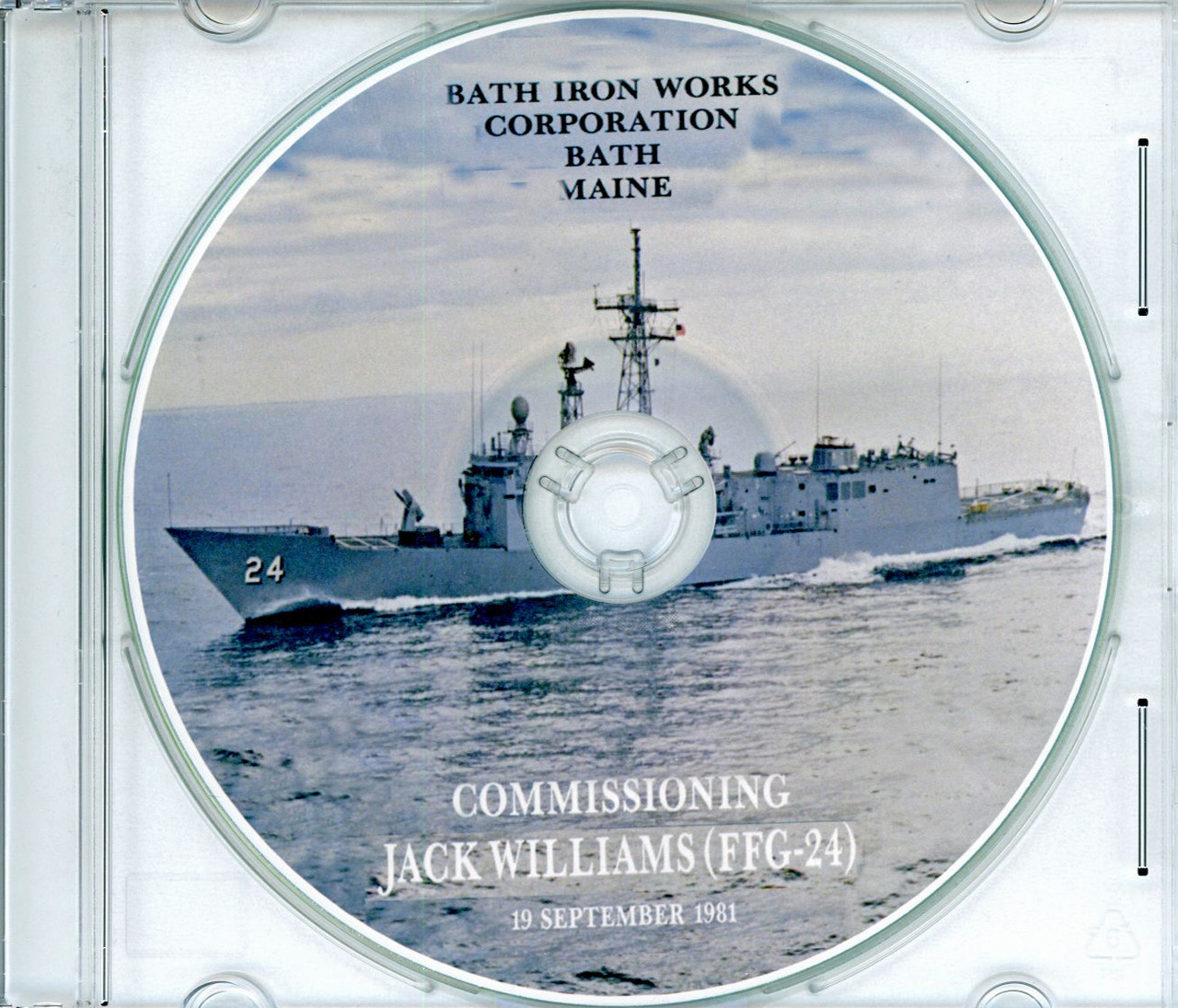 USS Jack Willkiams FFg 24 Commissioning Program on CD 1981 Plank Owners