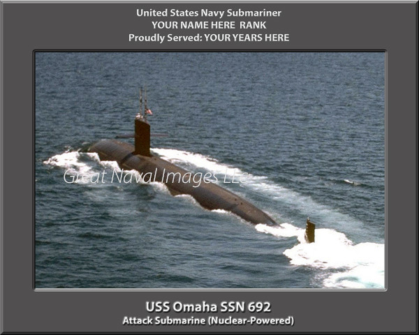 USS Omaha SSN 692 Submarine Photo Print - Great Naval Images LLC