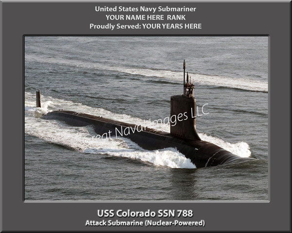 USS Colorado SSN 788 Submarine Photo Print - Great Naval Images LLC