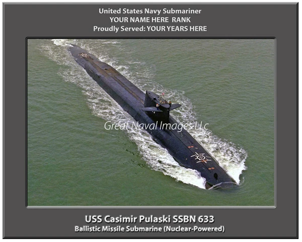 USS Casimir Pulaski SSBN 633 Submarine Photo Print - Great Naval Images LLC