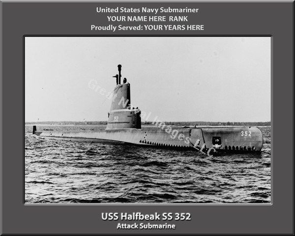 USS Tuna SS 203 Personalized Submarine Canvas Print