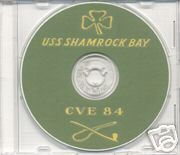 USS Shamrock Bay CVE 84 CRUISE BOOK WWII CD Navy Photos