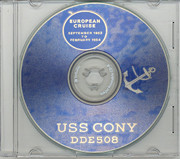 USS Cony DDE 508 1953 54 Med Cruise Book on CD RARE