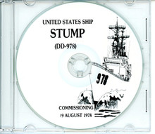 USS Stump DD 978 Commissioning Program on CD 1978 Plank Owner