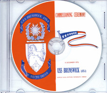 USS Brunswick ATS 3 Commissioning Program on CD 1972 Plank Owners