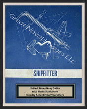 USN Navy Rate Print Shipfitter RATE Personalized