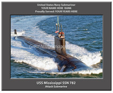 USS Mississippi SSN 782 Submarine Photo Print - Great Naval Images LLC