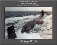 USS Boston SSN 703 Submarine Photo Print - Great Naval Images LLC