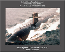 USS Hyman G Rickover SSN 709 Submarine Photo Print - Great Naval Images LLC