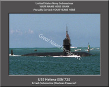 USS Helena SSN 725 Submarine Photo Print - Great Naval Images LLC
