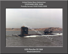 USS Tuna SS 203 Personalized Submarine Canvas Print