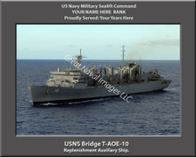 USNS Blue Jacket T-AF-51 Personalized Ship Canvas Print