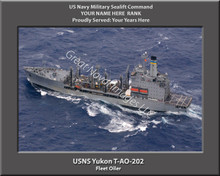 USNS Blue Jacket T-AF-51 Personalized Ship Canvas Print