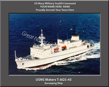USNS Blue Jacket T-AF-51 Personalized Ship Canvas Print