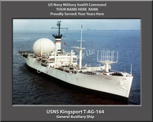 USNS Blue Jacket T-AF-51 Personalized Ship Canvas Print