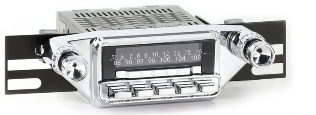 Custom Autosound 1965 Mustang retro Radio Review - Vintage Car Radio