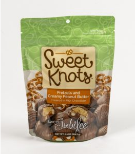 Jubilee Sweet Knots Pretzel PB MK Choc 6.5oz SALE - SAVORsnackshop.com