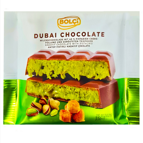 Bolci Dubai Chocolate Bar 100g (3.53oz) - SAVORsnackshop.com