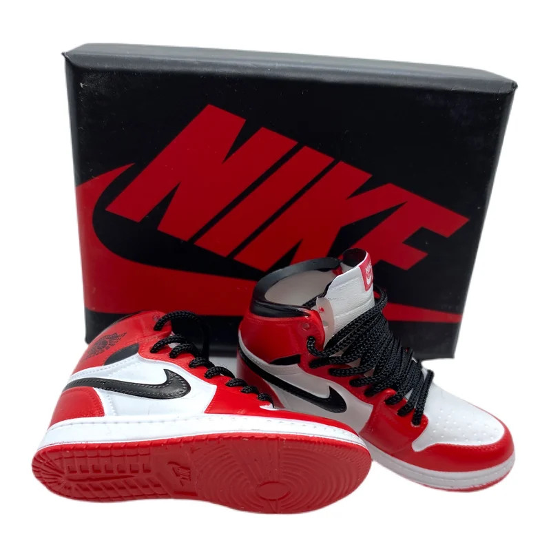 LC BOARDS FINGER SHOES NIKE AIR JORDAN'S RED HIGH