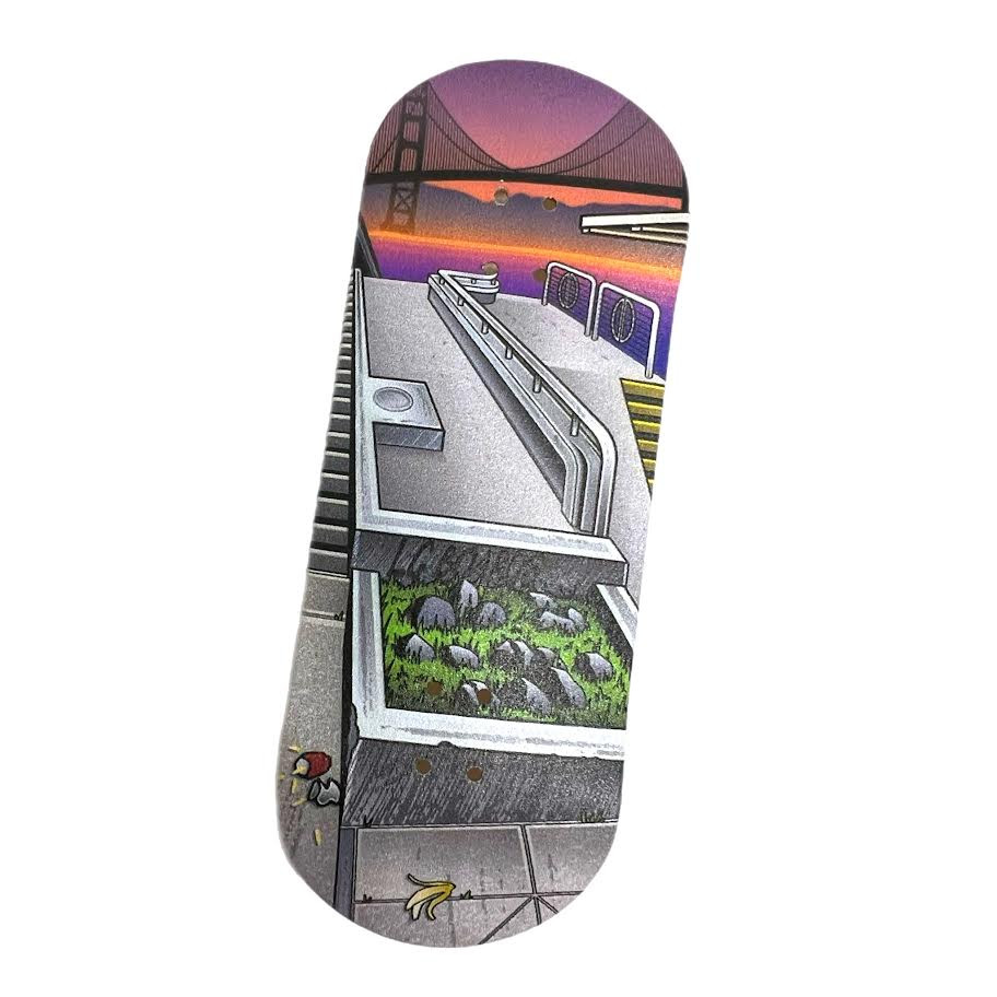 Wooden fingerboard decks with real wear graphics $9.95