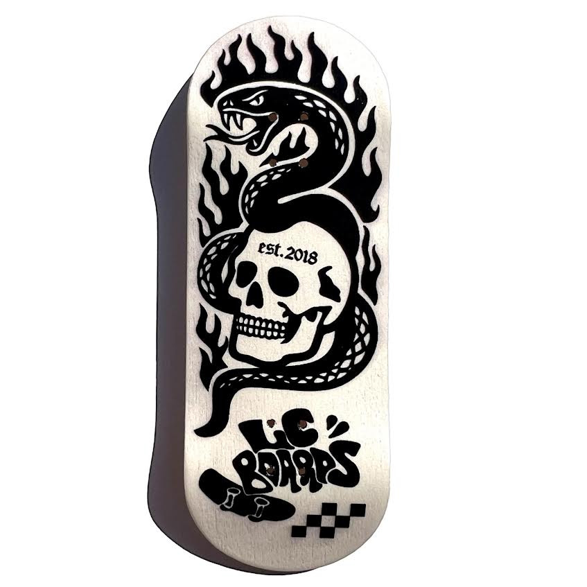 Wooden fingerboard decks with real wear graphics $9.95
