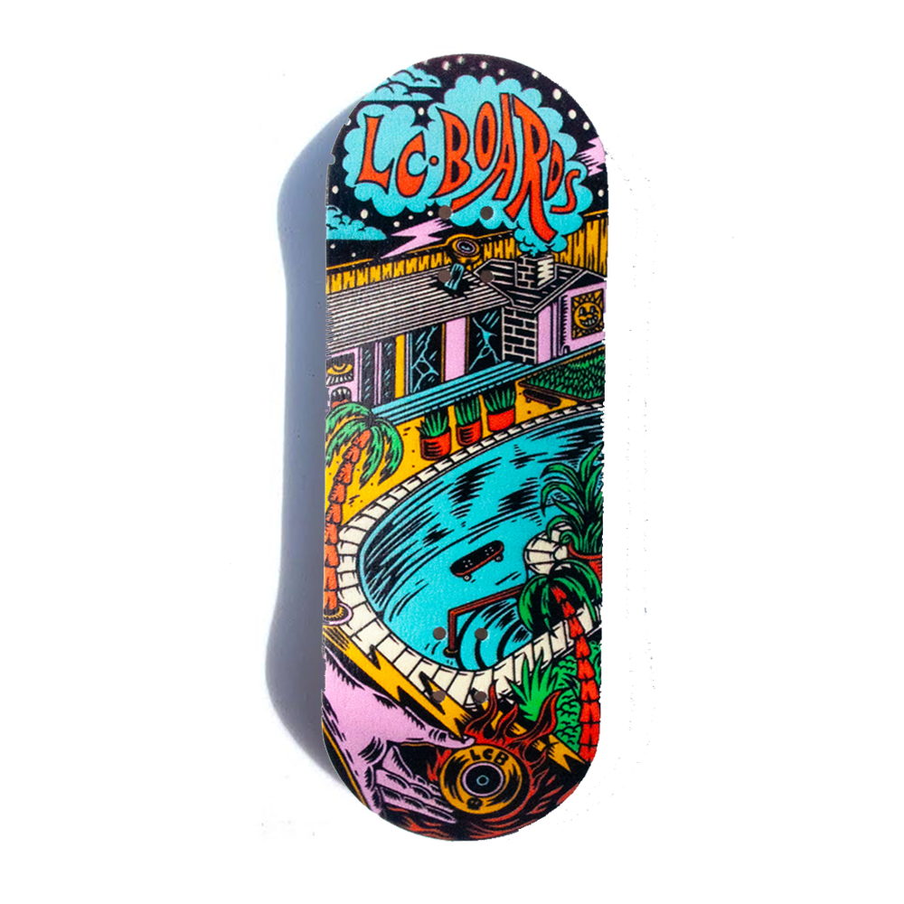 Wooden fingerboard decks with real wear graphics $9.95