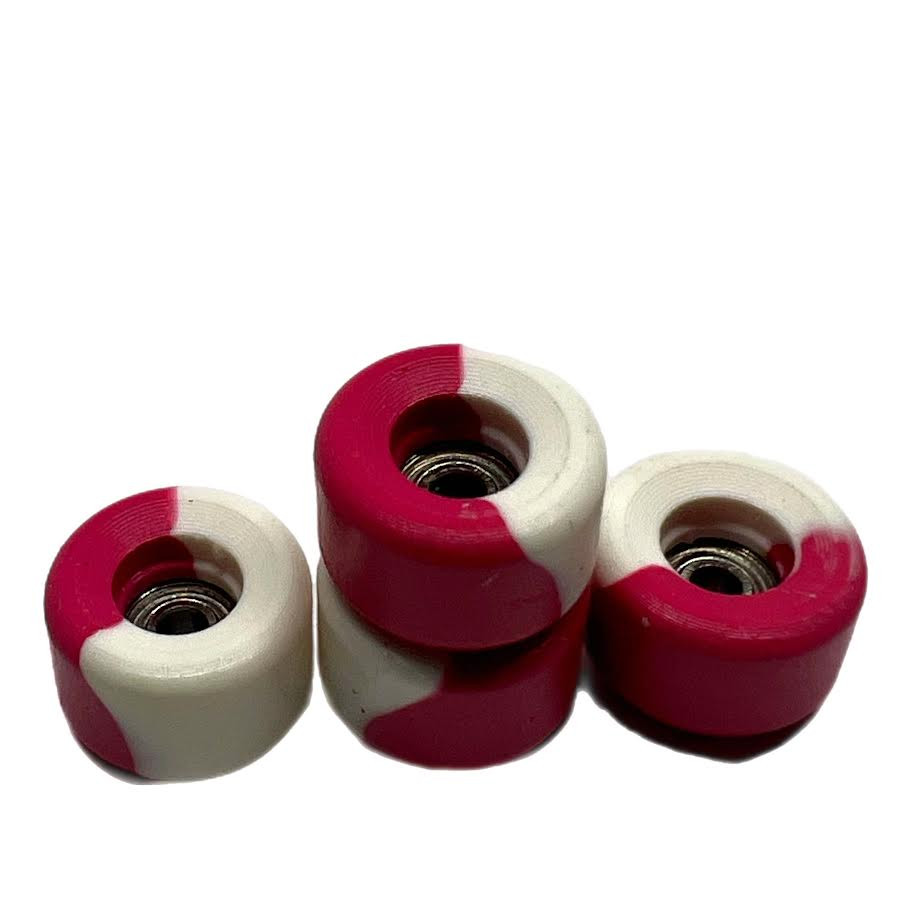 LC BOARDS URETHANE SWIRL BOWL WHEELS CANDY CANE 2.0