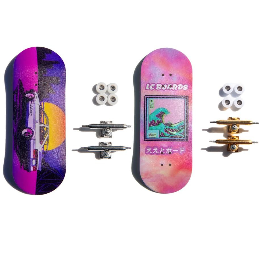 LC BOARDS FINGERBOARD LOT OF 2 COMPLETES 86/WAVE