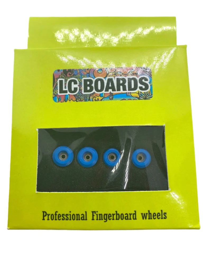 LC BOARDS FINGERBOARD URETHANE STREET WHEELS BLUE