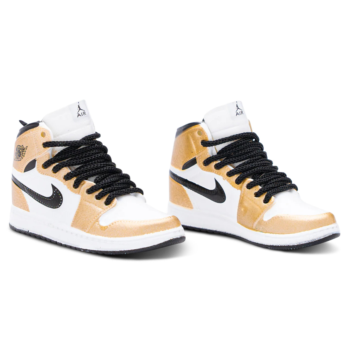 LC BOARDS FINGER SHOES GOLD AIR JORDAN'S