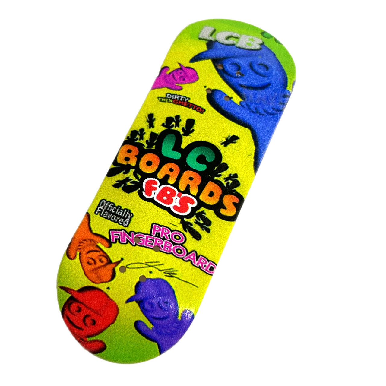 Lc Boards Fingerboards 98x34 Sour Patch Graphic With Foam Grip Tape