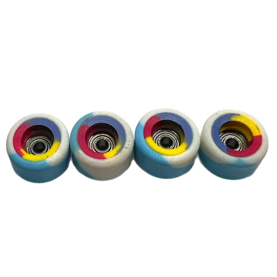 LC BOARDS URETHANE DUAL CORE WHEELS BLUE/WHITE
