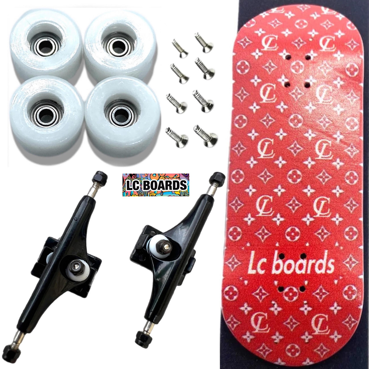 LC BOARDS FINGERBOARDS DELUXE 98X34 COMPLETE PRO TRUCKS LV