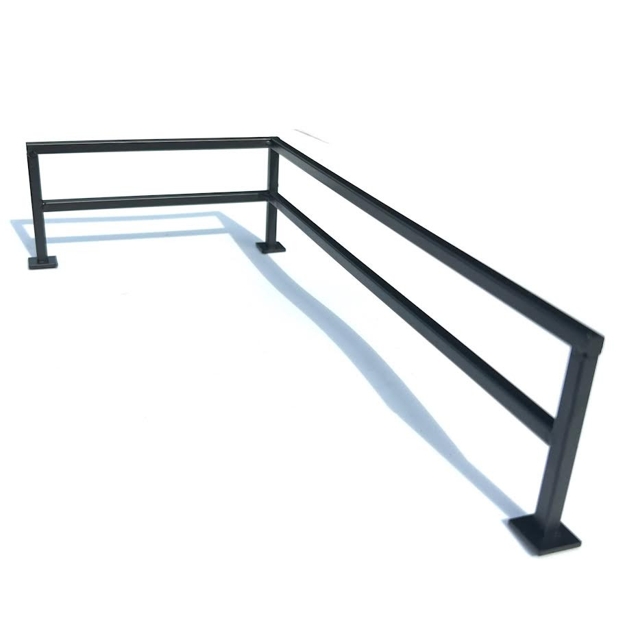 LC BOARDS FINGERBOARD METAL L RAIL BLACK