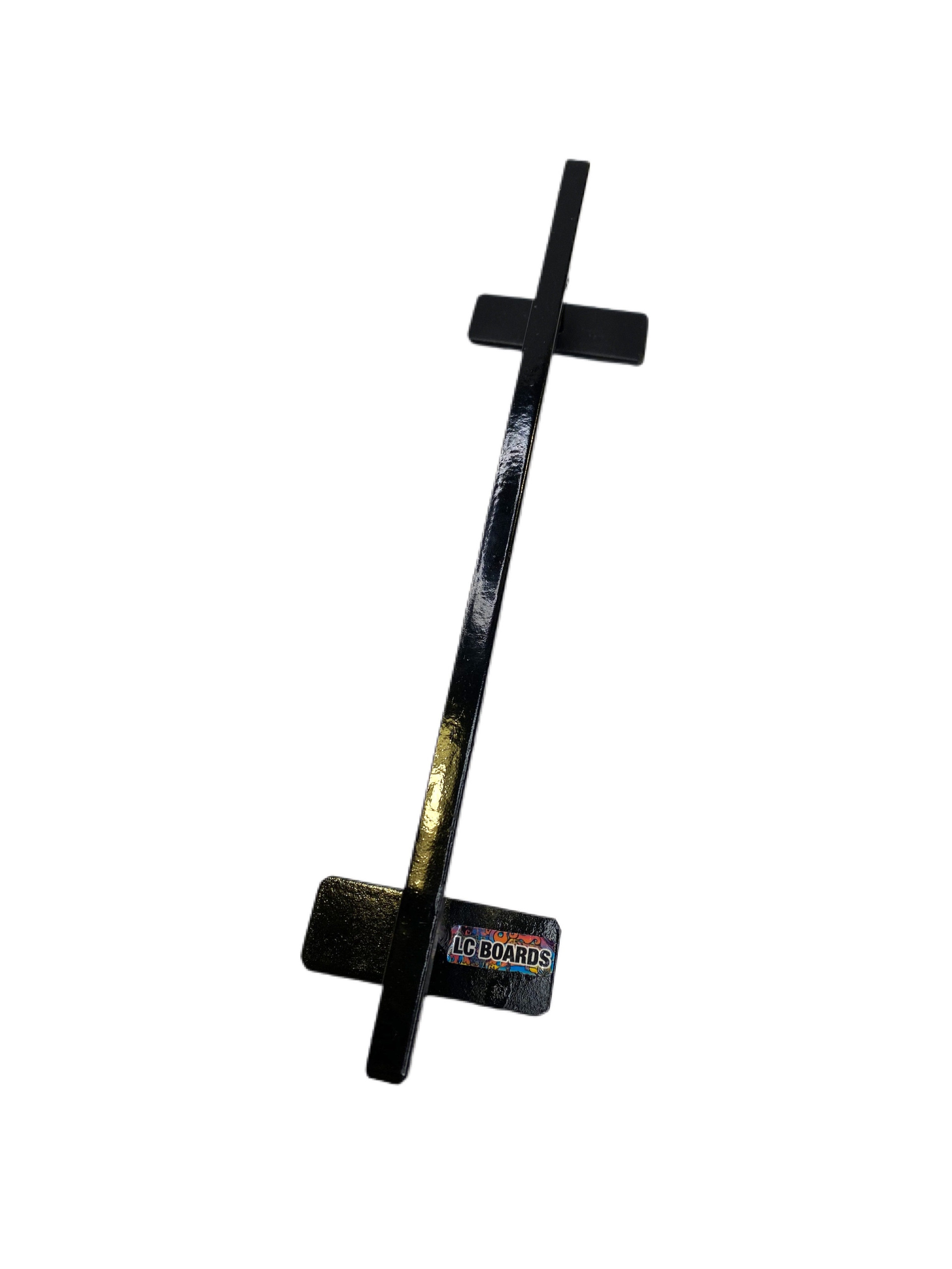 LC BOARDS FINGERBOARD FLAT BAR RAIL STEEL BLACK