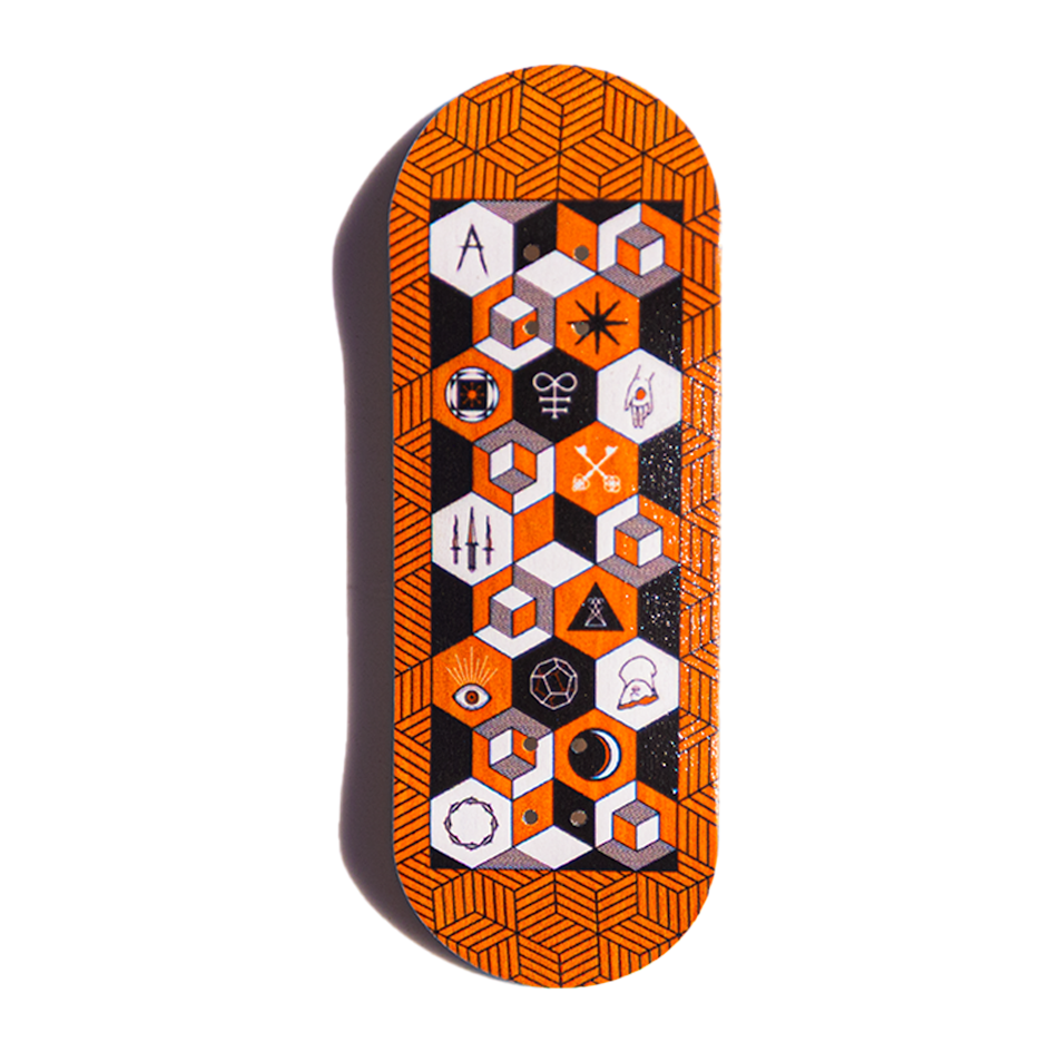 Wooden fingerboard decks with real wear graphics $9.95
