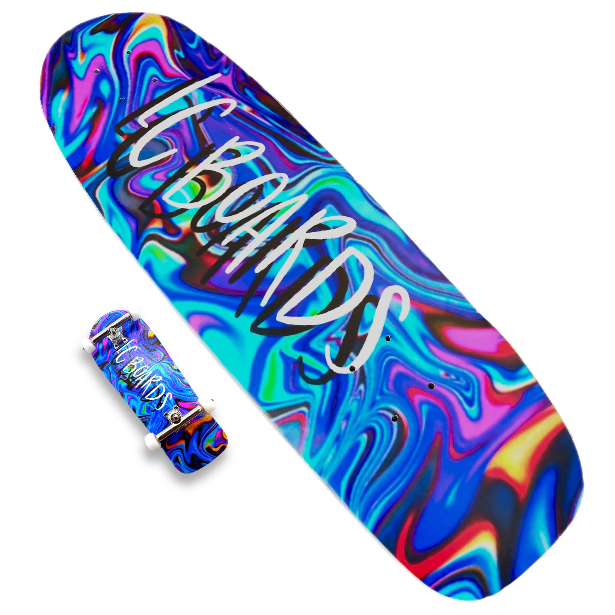 Wooden fingerboard decks with real wear graphics $9.95