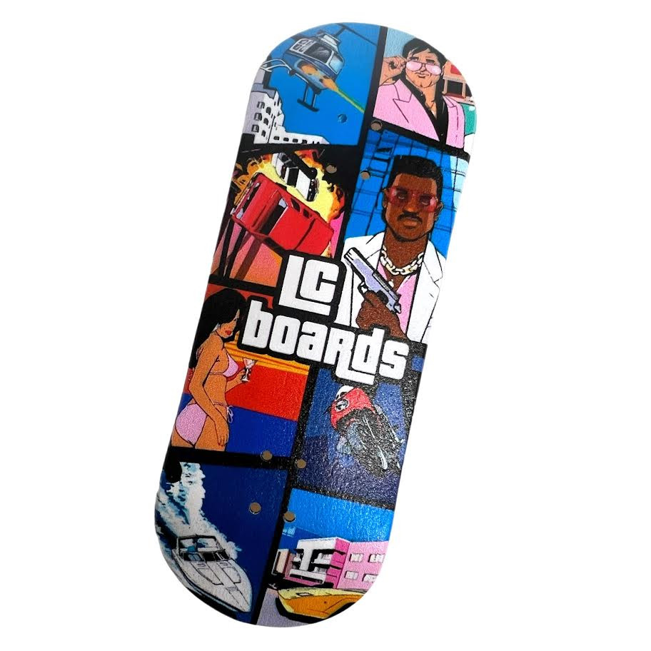 Wooden fingerboard decks with real wear graphics $9.95