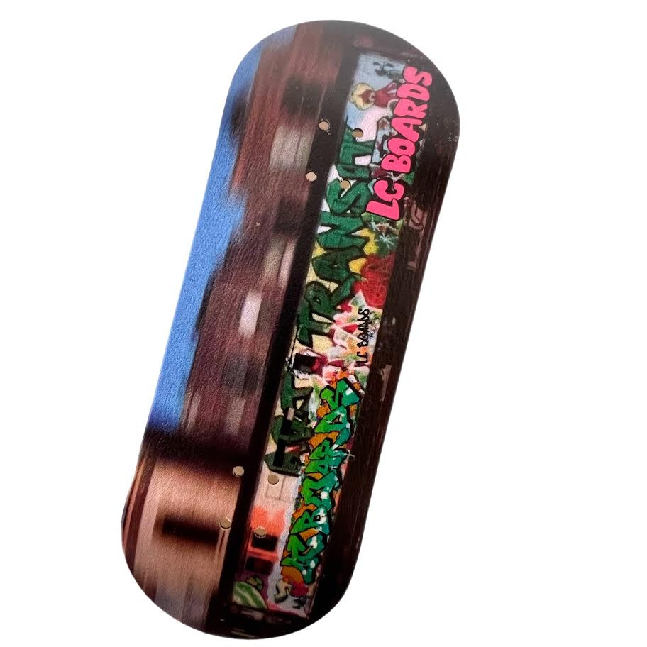 Wooden fingerboard decks with real wear graphics $9.95