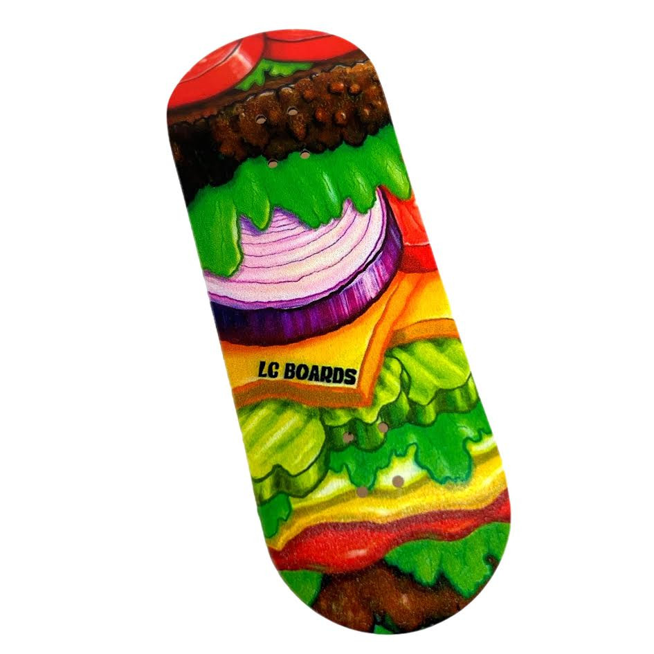 Wooden fingerboard decks with real wear graphics $9.95