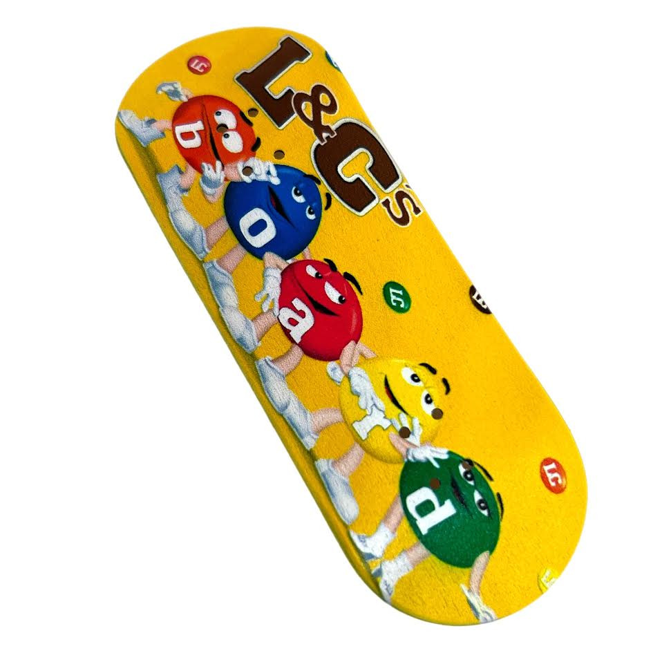 Wooden fingerboard decks with real wear graphics $9.95