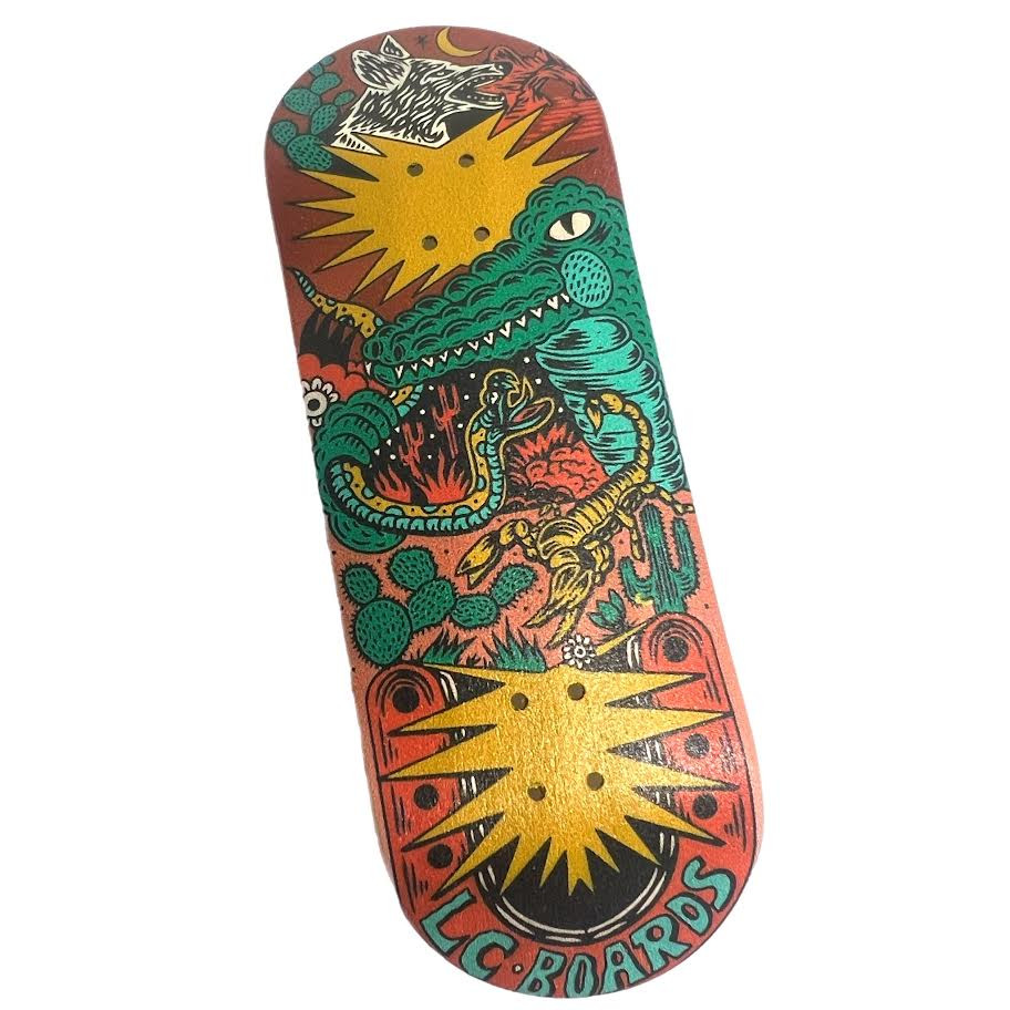 Wooden fingerboard decks with real wear graphics $9.95