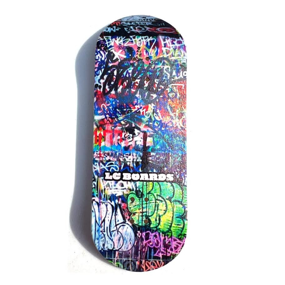Wooden fingerboard decks with real wear graphics $9.95