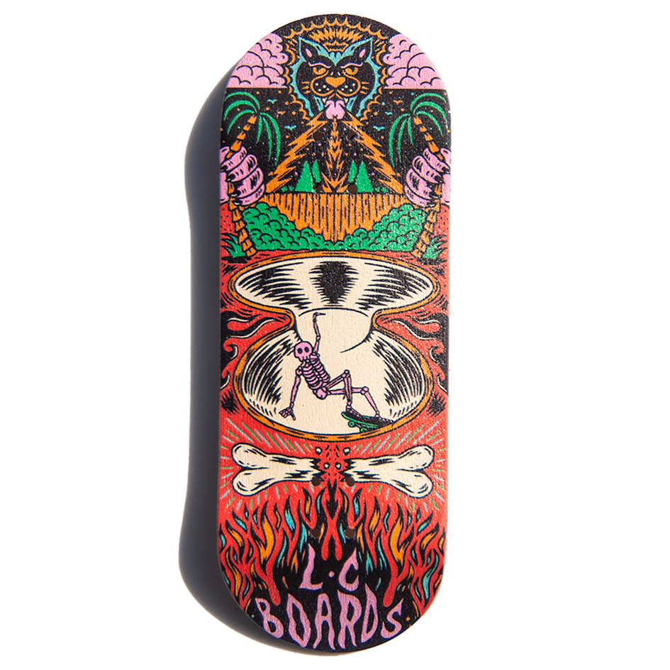 Wooden fingerboard decks with real wear graphics $9.95