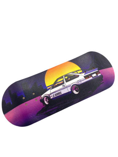LC BOARDS FINGERBOARD DECK 98X34 '86 GRAPHIC WITH FOAM GRIP TAPE - LC ...