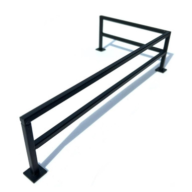 LC BOARDS FINGERBOARD METAL L RAIL BLACK