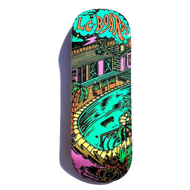 LC BOARDS FINGERBOARDS 96X32 POOL PARTY DELUXE DECK WITH GRIPTAPE