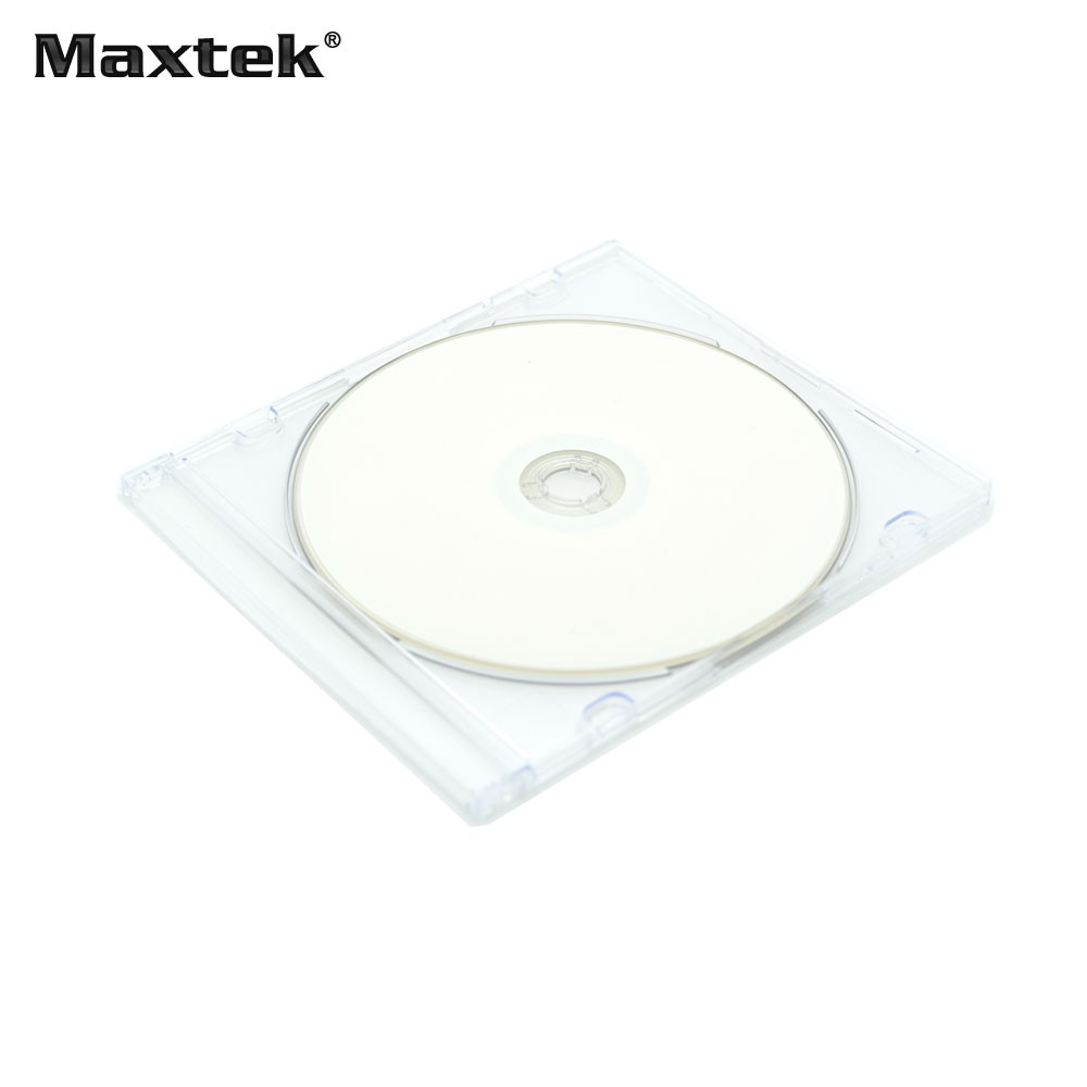 Maxtek Ultra Thin 5.2mm Slim Clear CD Jewel Case with Built in Frost ...