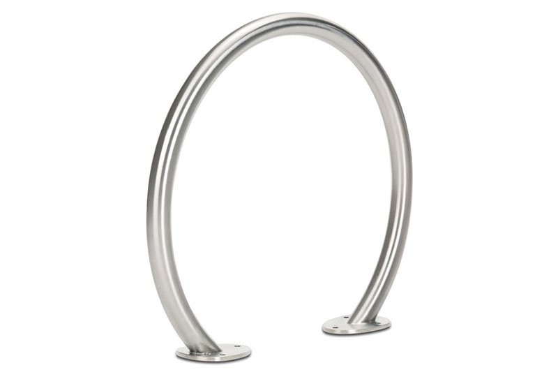 Tandem Stainless Steel Bike Rack, Surface Mount - Recreation Plus